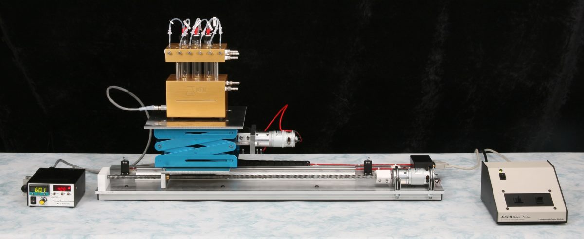 Motorized Lab Jack - Robot Spotlight | J-Kem Scientific: (314) 863-5536