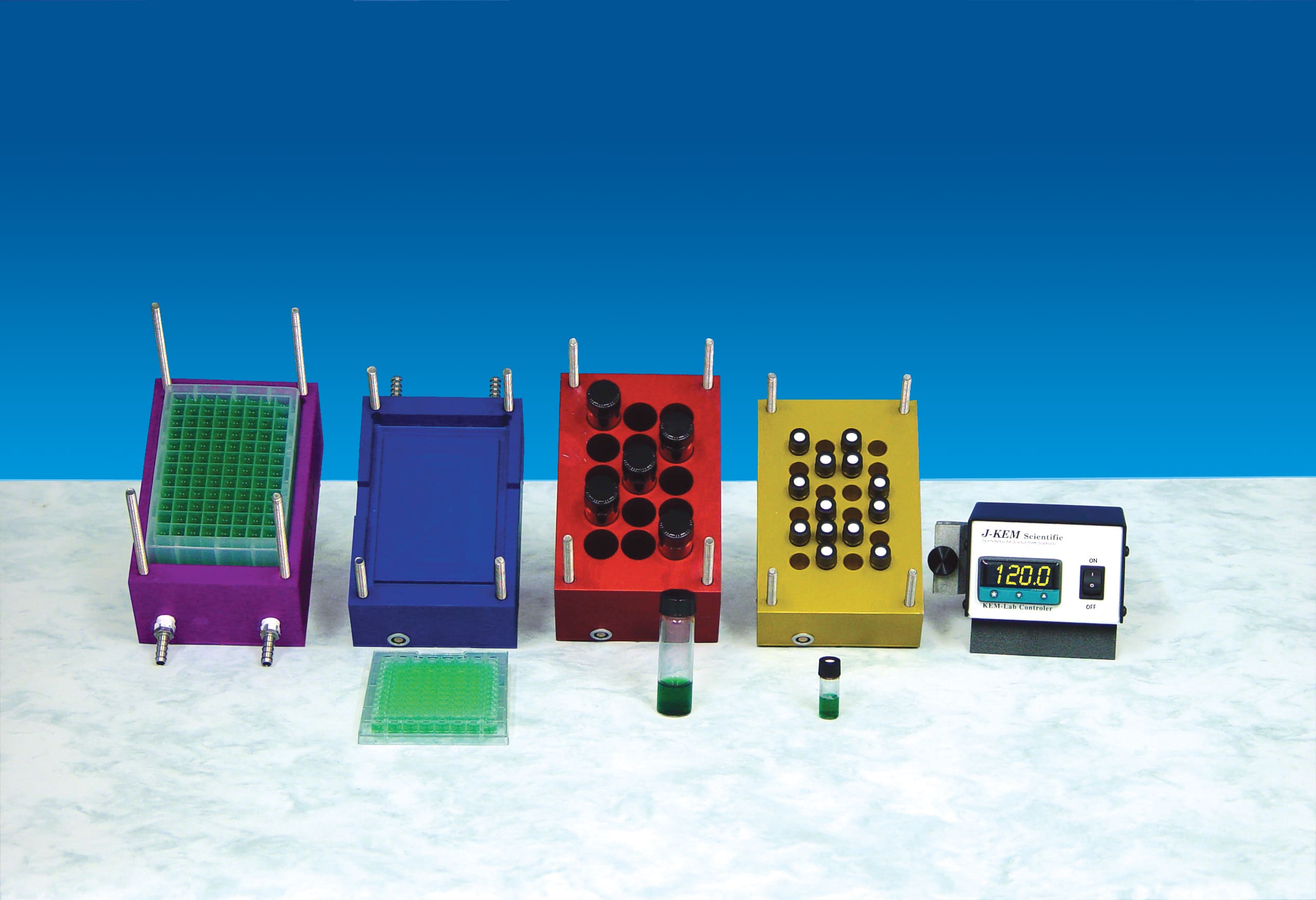 Parallel Reactors | KEM-LAB Reactors | J-Kem Scientific: (314) 863-5536